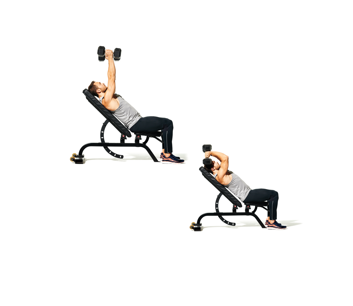 Incline Dumbbell Skull Crusher Video Watch Proper Form Get Tips 