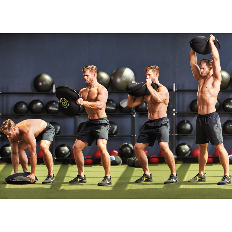 How to Do a Sandbag Clean and Push Press | Muscle & Fitness