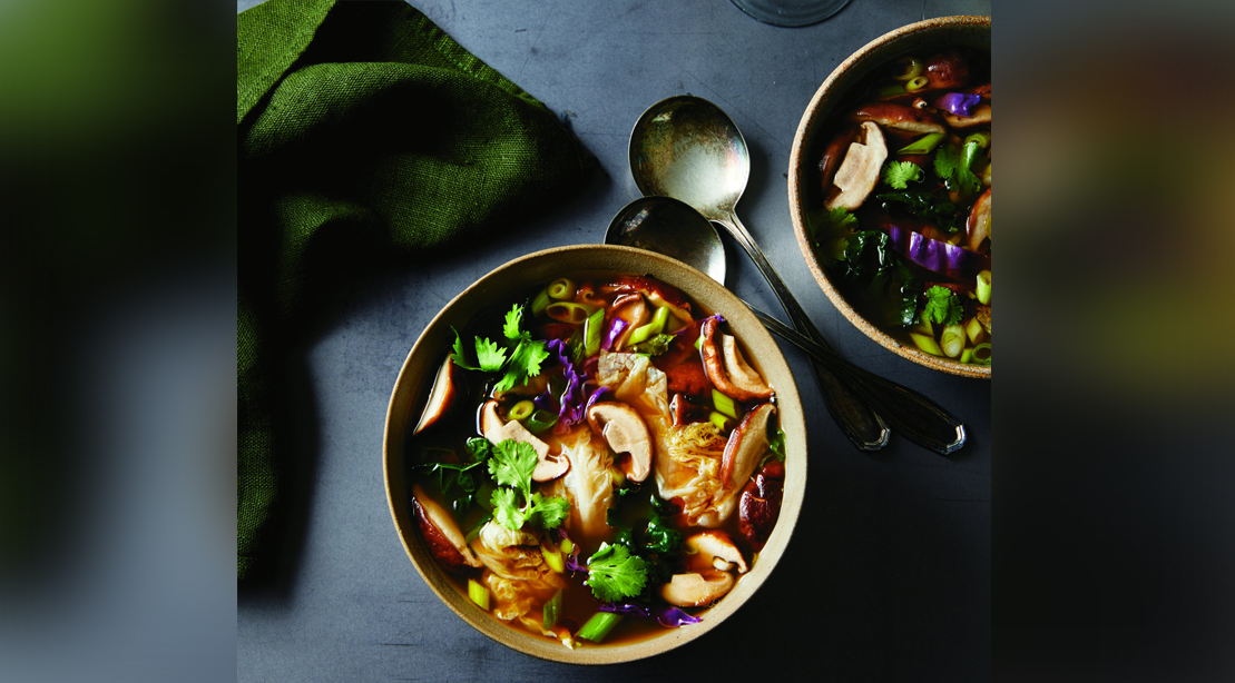 No Meat Meals: Green Tea Shiitake Miso Soup | Muscle & Fitness