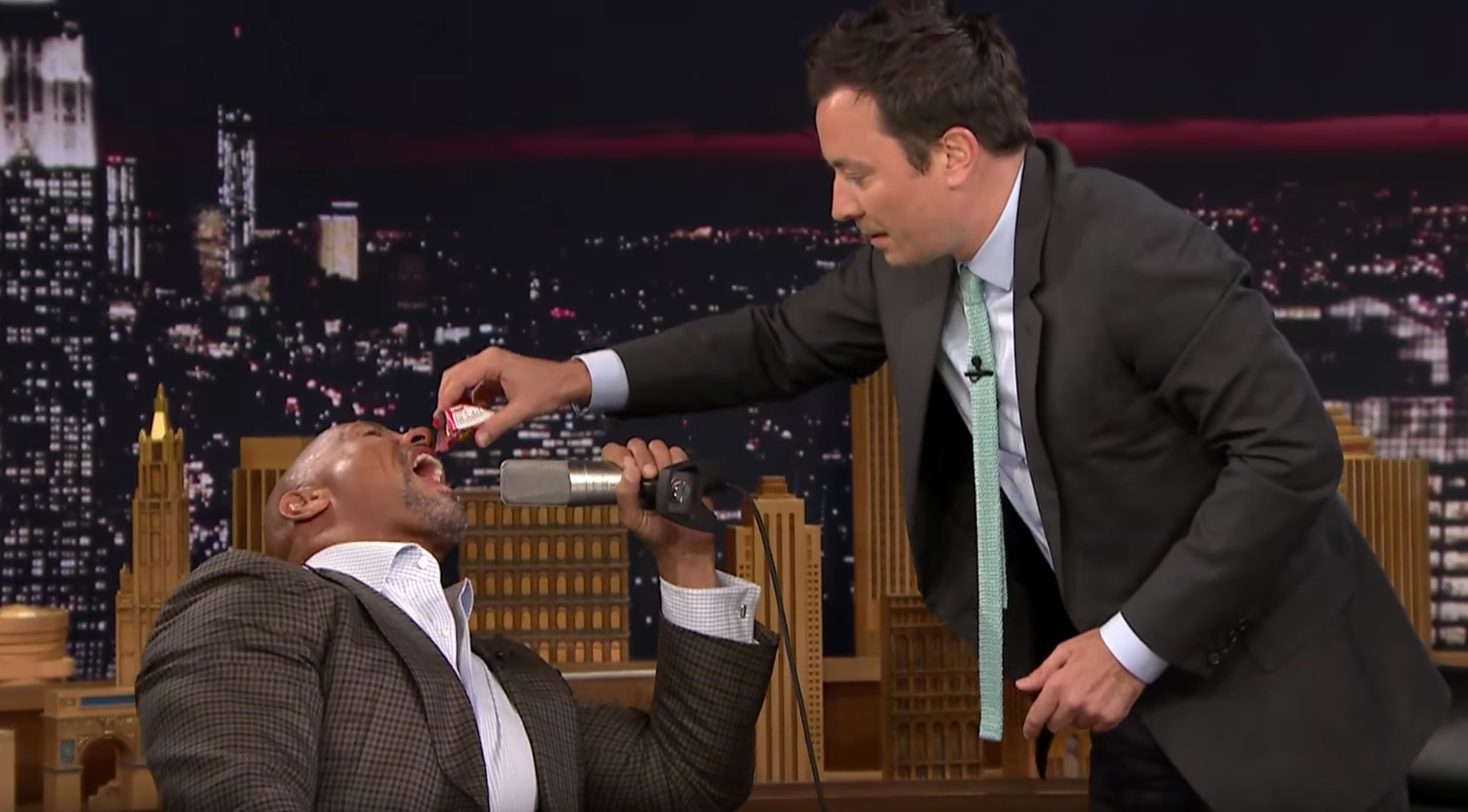 Dwayne The Rock Johnson Snaps 27-Year-Long Candy Ban on the Tonight ...