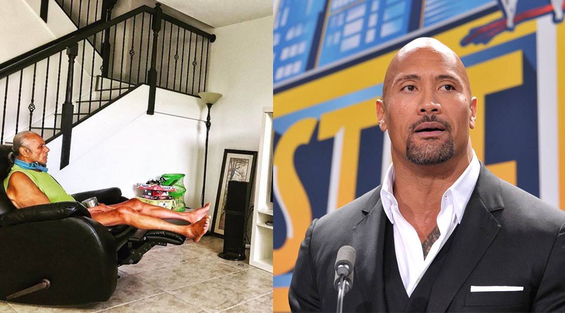 The Rock Post Heartfelt Picture For WWE Legend Jimmy 'Superfly' Snuka ...