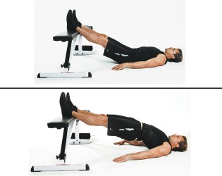 Straight-leg glute bridge Video - Watch Proper Form, Get Tips & More ...