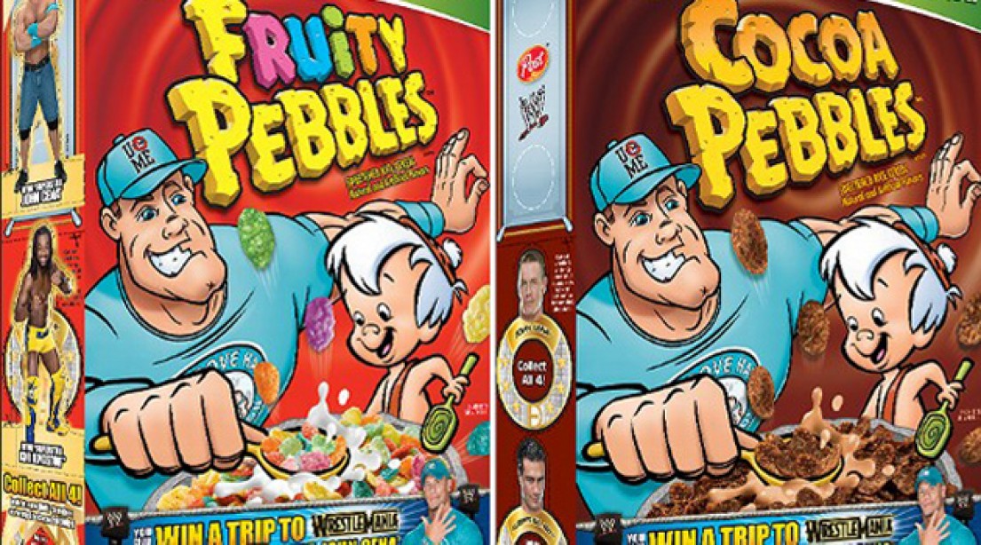 John Cena - Cocoa Pebbles Fruity Pebbles Box