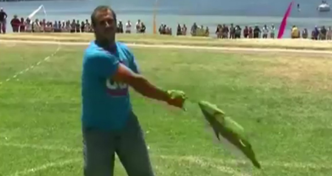 Weird Sports - Tuna Tossing Video