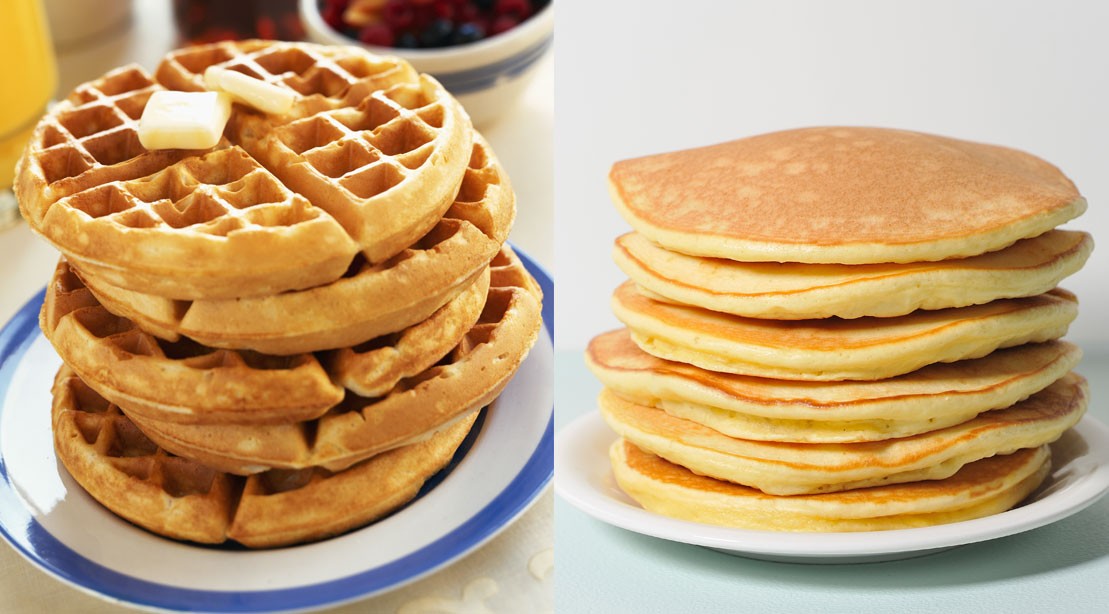 Which Are Healthier: Pancakes or Waffles? | Muscle & Fitness Which Are Healthier: Pancakes or Waffles? | Muscle & Fitness