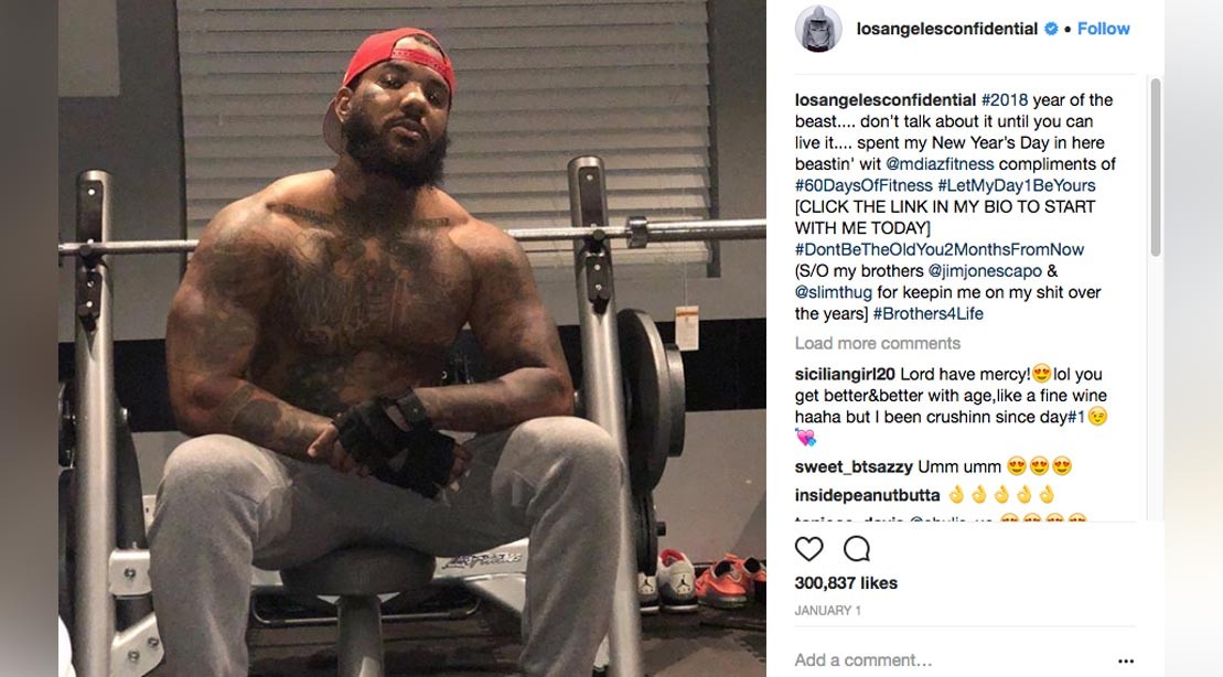 Rapper 'The Game' Flexes His Muscles and Fit Lifestyle on Instagram ...