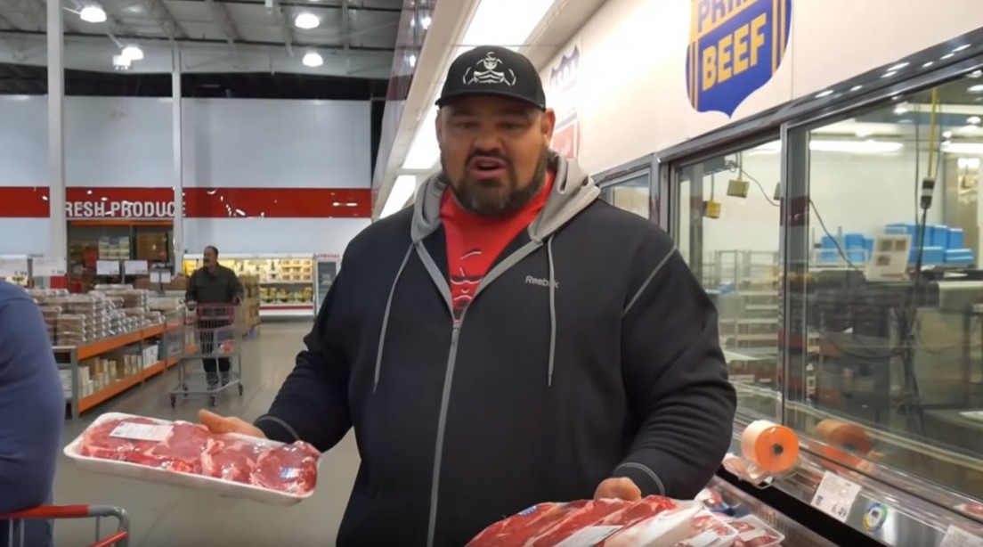 Watch Brian Shaw Shop for 25 Pounds of Meat | Muscle & Fitness