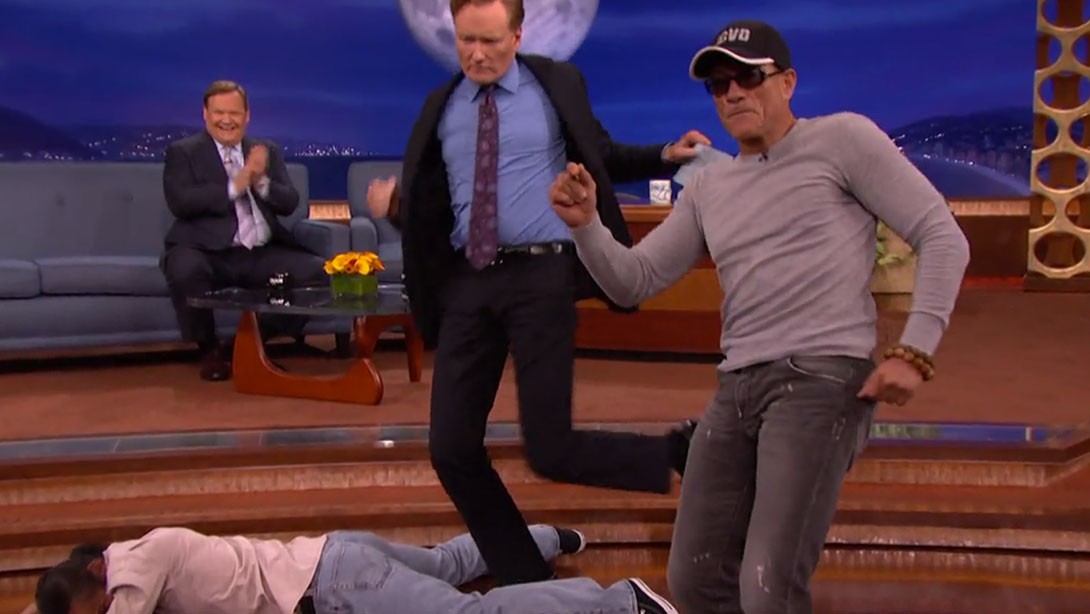 Jean-Claude Van Damme Recreates 'Kickboxer' Dance | Muscle & Fitness