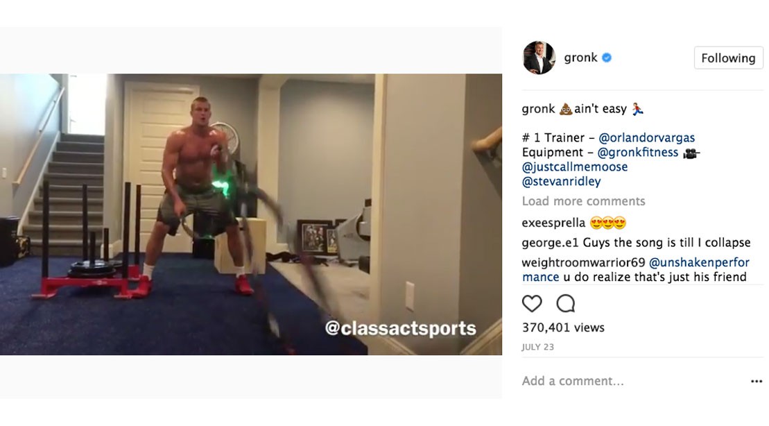 How Rob Gronkowski Trained and Got Shredded for the 2017 NFL Season ...