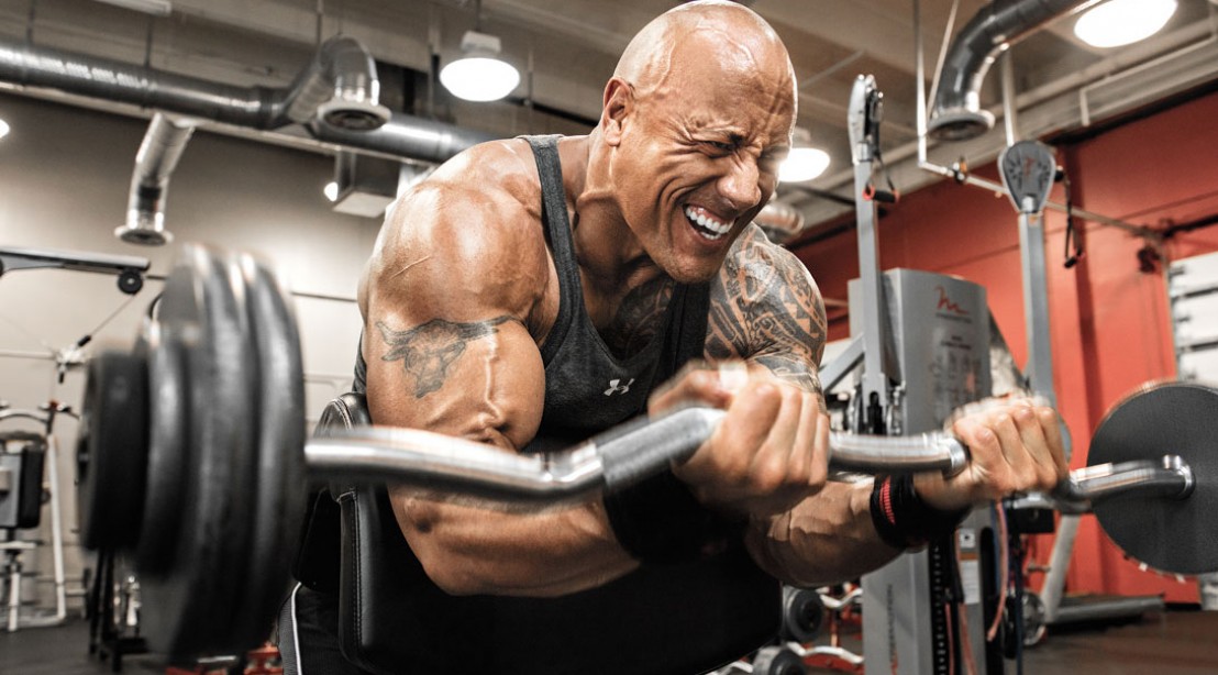 Dwayne 'The Rock' Johnson's Arms Workout Routine | Muscle & Fitness